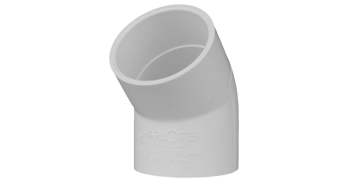 Jones Stephens 417020 PVC S/40 2 45 DEG ELL SXS | Build.com