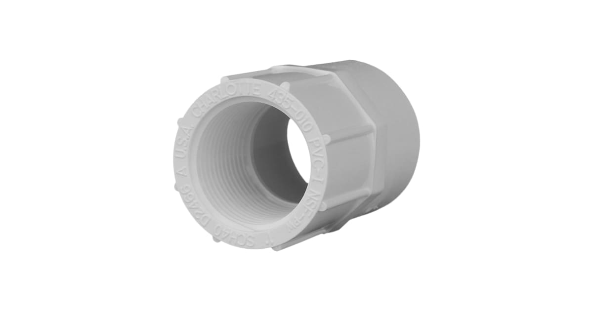 Jones Stephens 435010 PVC S/40 1 FEMALE ADPT SXT | Ferguson Home
