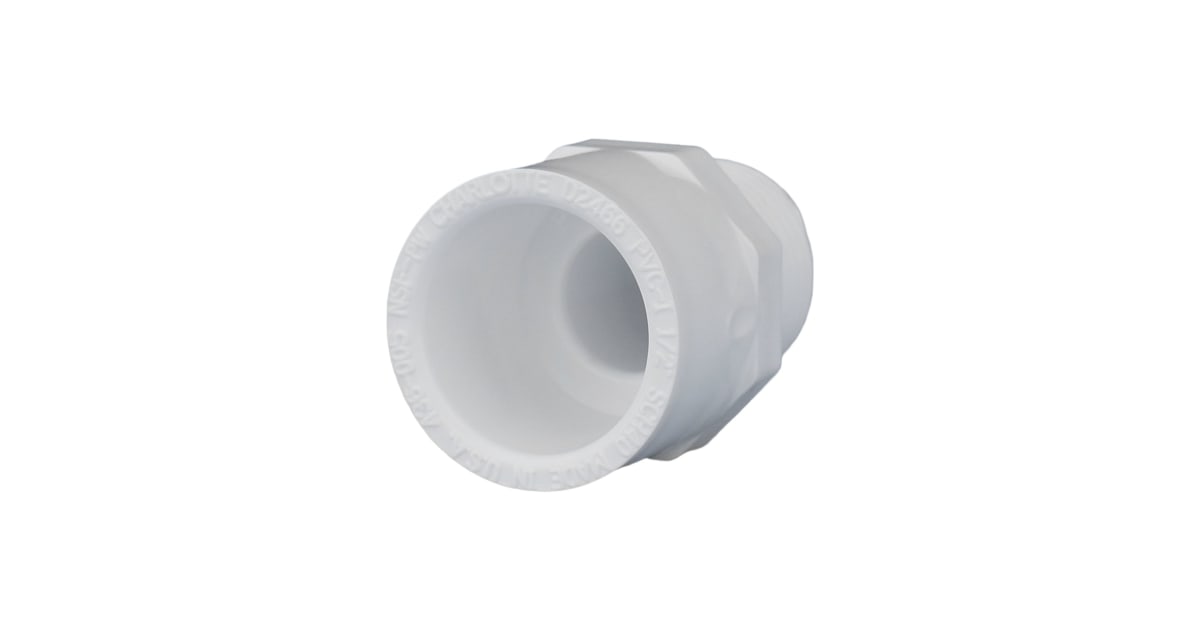 Jones Stephens 436005 PVC S/40 1/2 MALE ADPT MTXS | Build.com