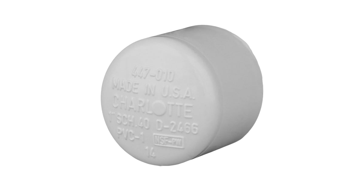 Jones Stephens 447010 PVC S/40 1 CAP SLIP | Ferguson Home