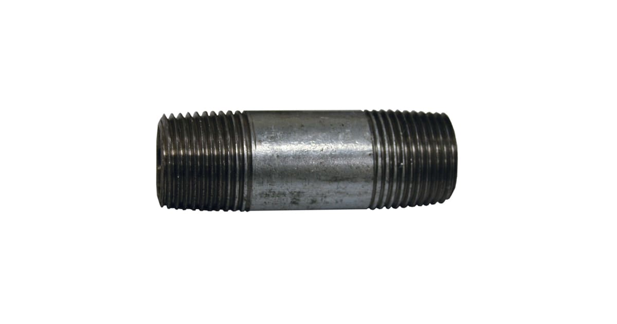 Jones Stephens 50260 1/4 X 6 NIPPLE GALV | Build.com