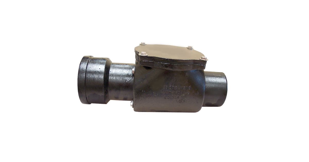 Jones Stephens B01014 4 Style Vent Cast Iron BACKWATER Valve | Build.com