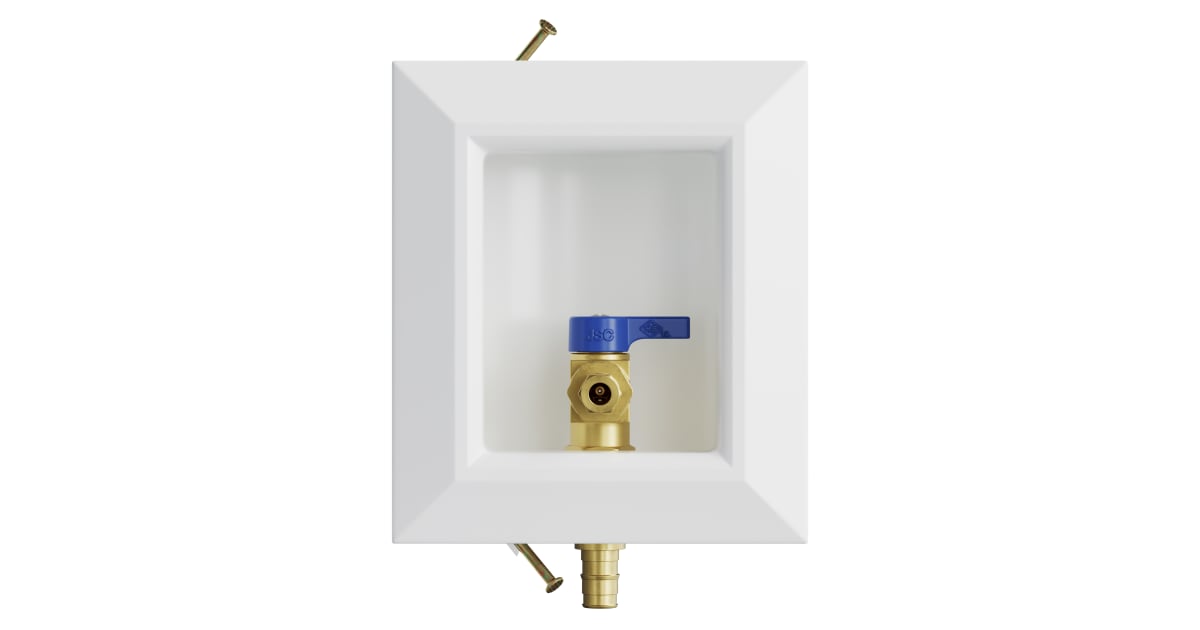 Jones Stephens B05914LF Icemaker Box, Quarter Turn Valve with 1/2" PEX ...