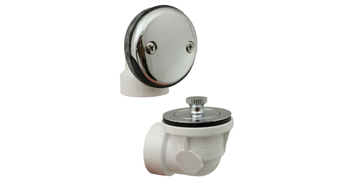 Jones Stephens B07110 1/2 PVC Waste & Overflow Kit With CP Lift and ...