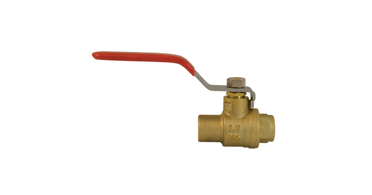 Jones Stephens B67208 1/2 SWEAT BRASS BALL VALVE | Ferguson Home