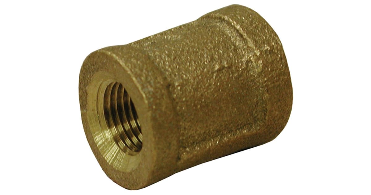 Jones Stephens B74122LF 1/4 BRONZE COUPLING - LEAD FREE | Ferguson Home