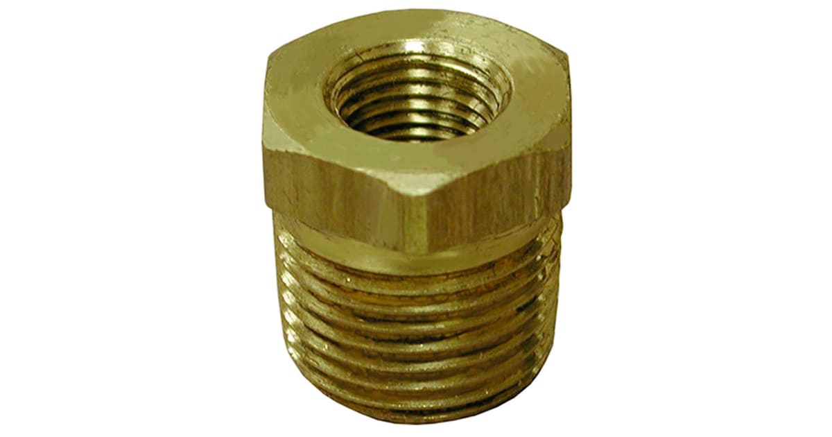 Jones Stephens B74204LF 1/2 X 1/4 BRONZE HEX BUSHING (LEAD FREE ...