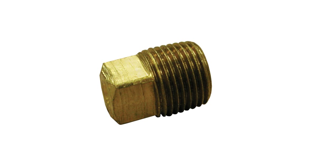 Jones Stephens B74301LF 1/8 BRONZE SQ HEAD SOLID PLUG - LEAD FREE ...