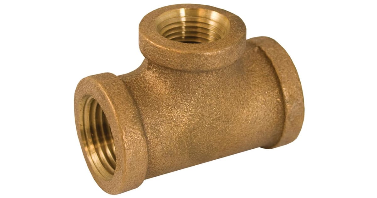 Jones Stephens B74365LF 1 X 3/4 BRONZE REDUCING TEE (LEAD FREE ...