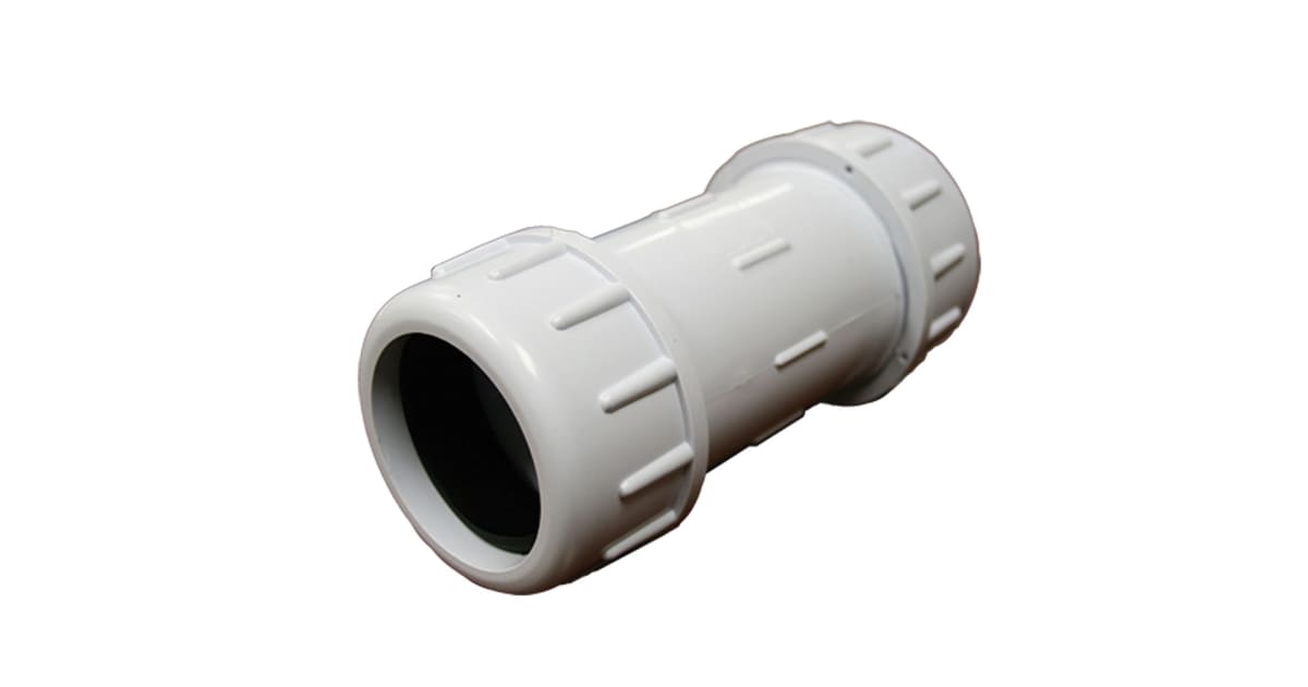 Jones Stephens C12400 4 IPS PVC Compression Coupling | Ferguson Home