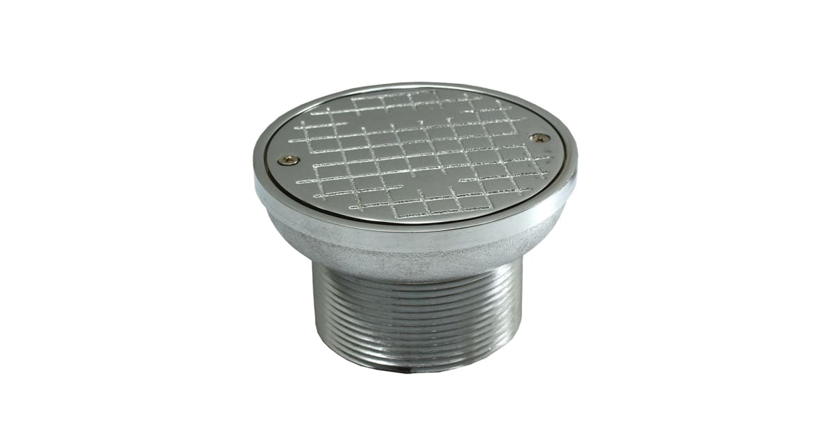 Jones Stephens C37800 3" x 5" Brass Cleanout with 7" Round Cover ...
