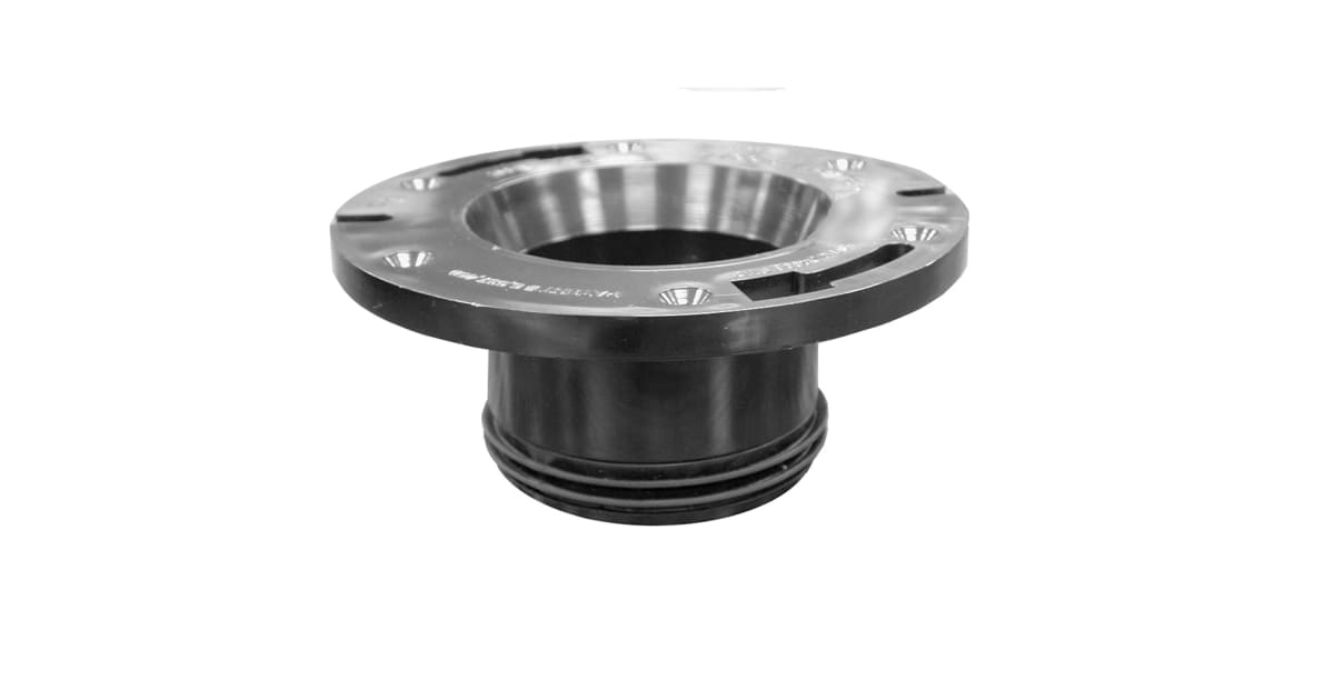 Jones Stephens C4733A 3" x 3" ABS Plastic Two Finger Closet Flange ...