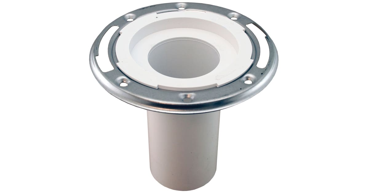 Jones Stephens C57236 3 X 6 PVC Closet Flange With Stainless Steel Ring ...
