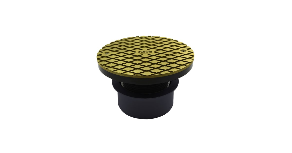 Jones Stephens C59020 4" PVC Cleanout with Round Cover | Ferguson Home