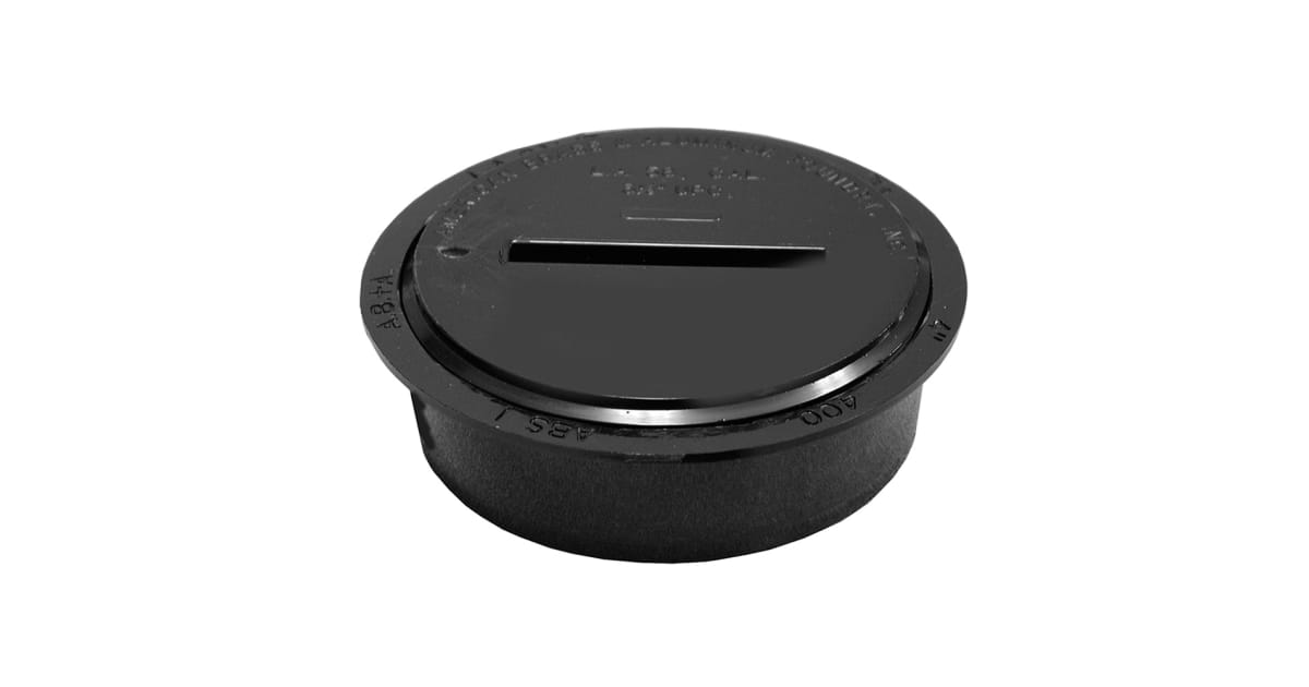 Jones Stephens C60011 3" ABS Cleanout with Round Cover | Ferguson Home