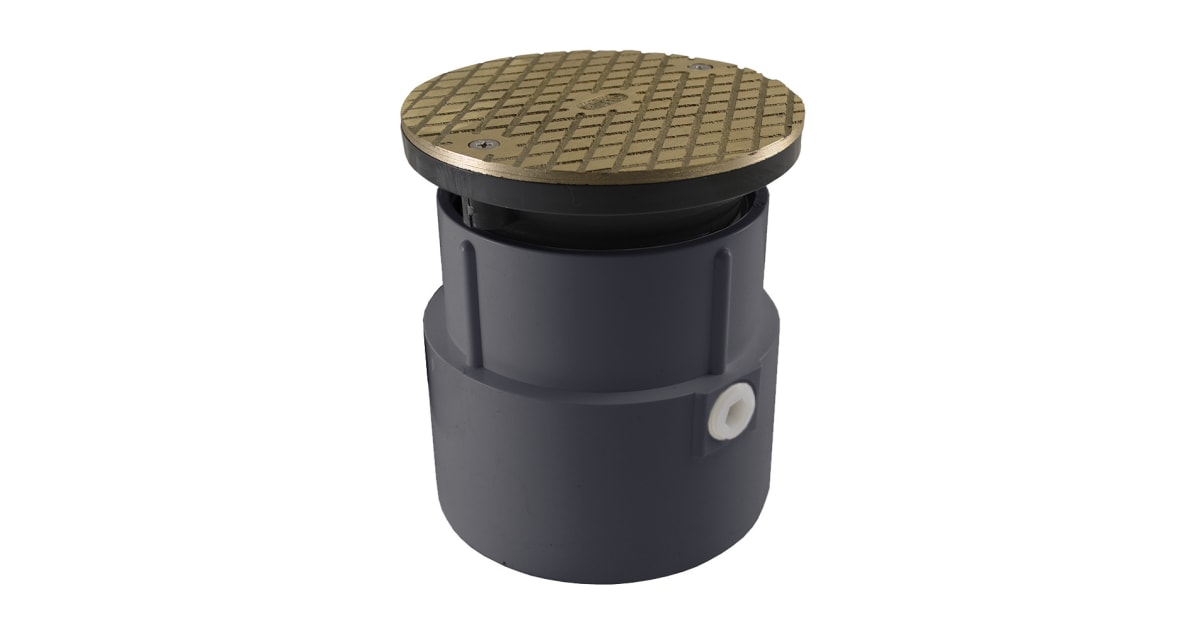 Jones Stephens C60020 4" PVC Cleanout with Round Cover and Plug ...
