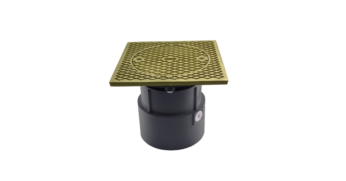 Jones Stephens C60052 4" PVC Cleanout with Square Cover and Plug ...