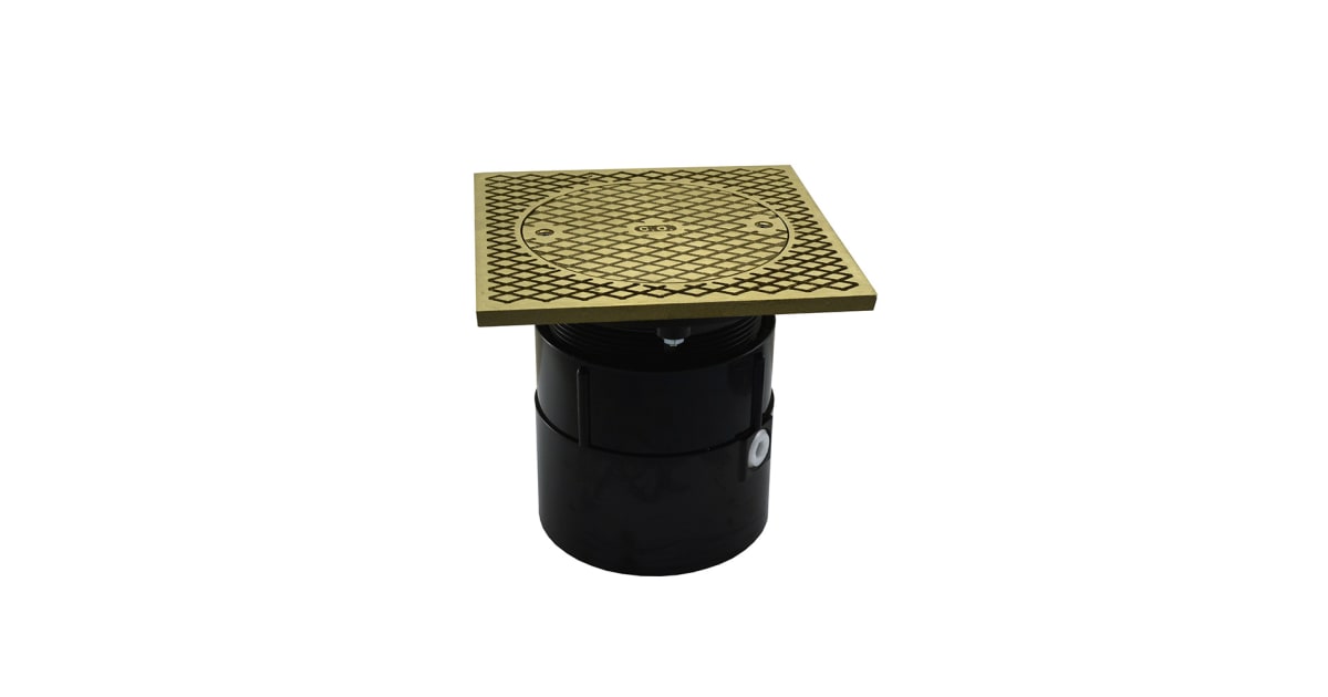 Jones Stephens C60081 4" ABS Over Pipe Fit Base Cleanout with 4 ...