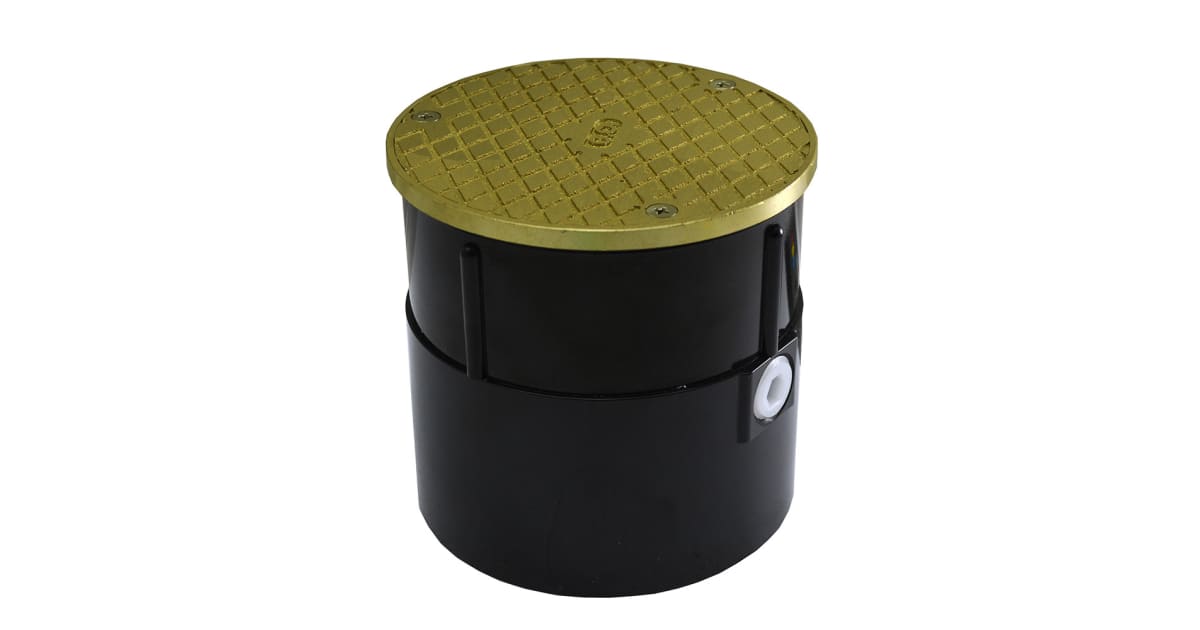 Jones Stephens C60097 4" ABS Over Pipe Fit Base Cleanout with 4" Metal ...