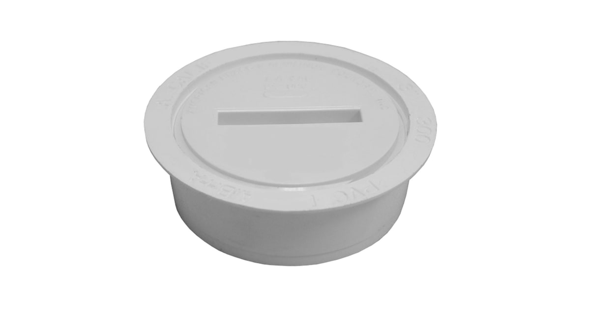 Jones Stephens C60118 4 PVC INT C/O W/3-1/2 PLUG W/INSERT | Ferguson Home
