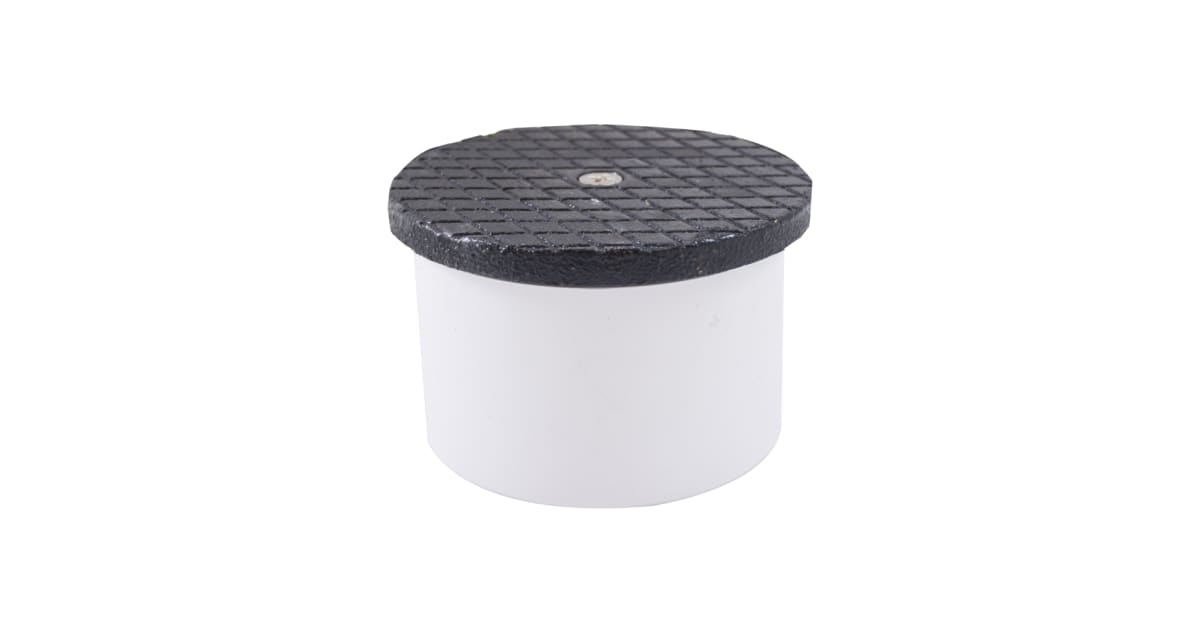 Jones Stephens C60831 4-1/2" Cast Iron Round Cleanout Cover | Ferguson Home