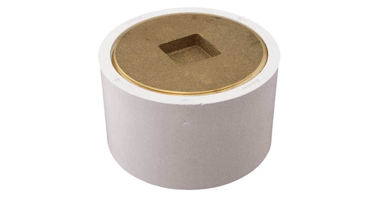 Jones Stephens C61223 2" x 3" PVC Cleanout with 8-1/8" Round Cover ...