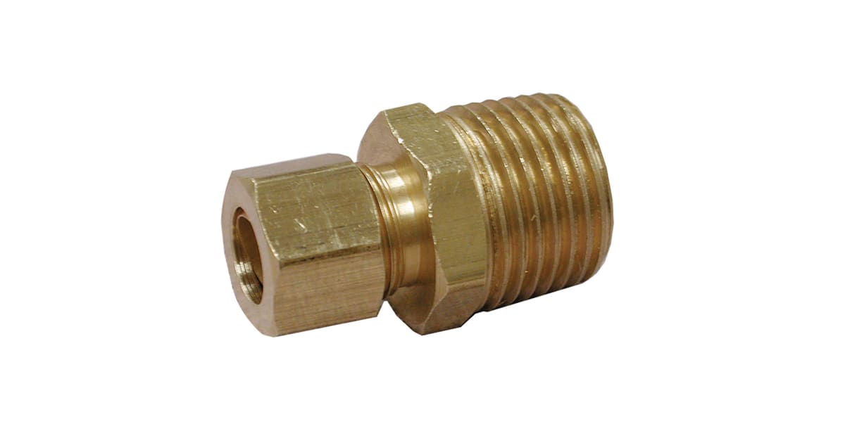 Jones Stephens C74064LF LF 3/8 OD X 1/4 MIP COMP CONN | Build.com