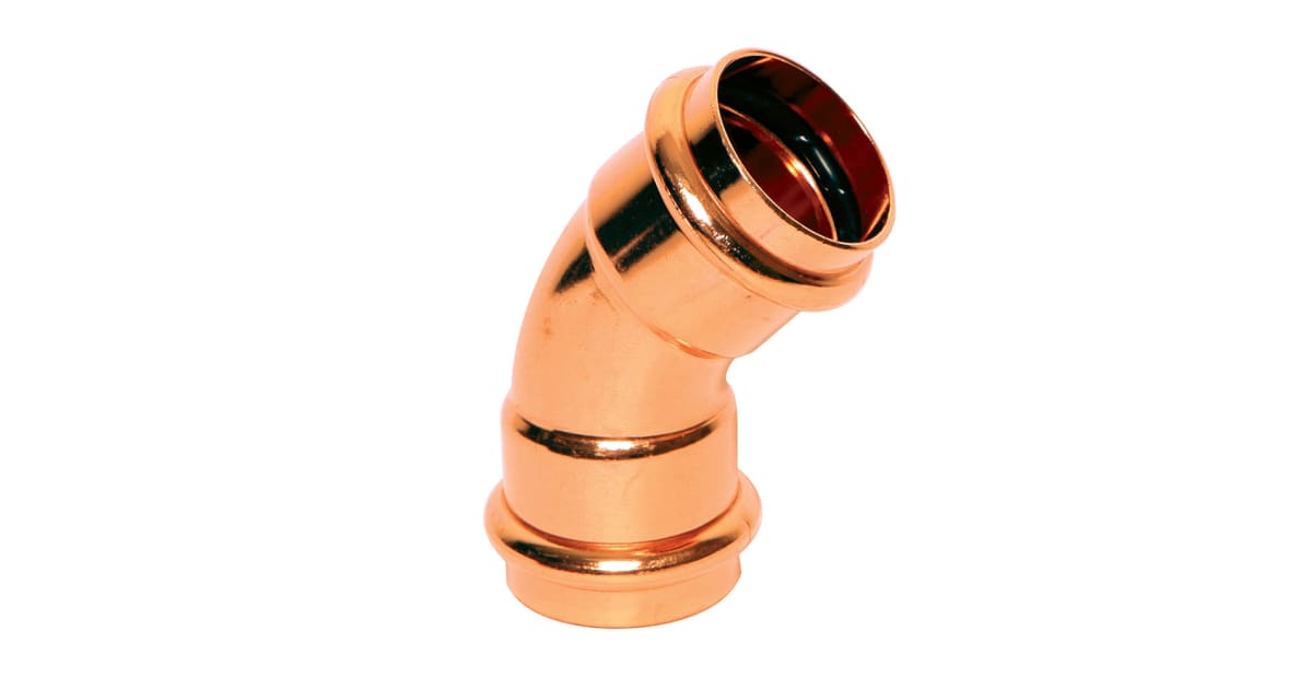 Jones Stephens C77045 COPPER ELBOW 45 P X P 3/4 X 3/4 | Ferguson Home