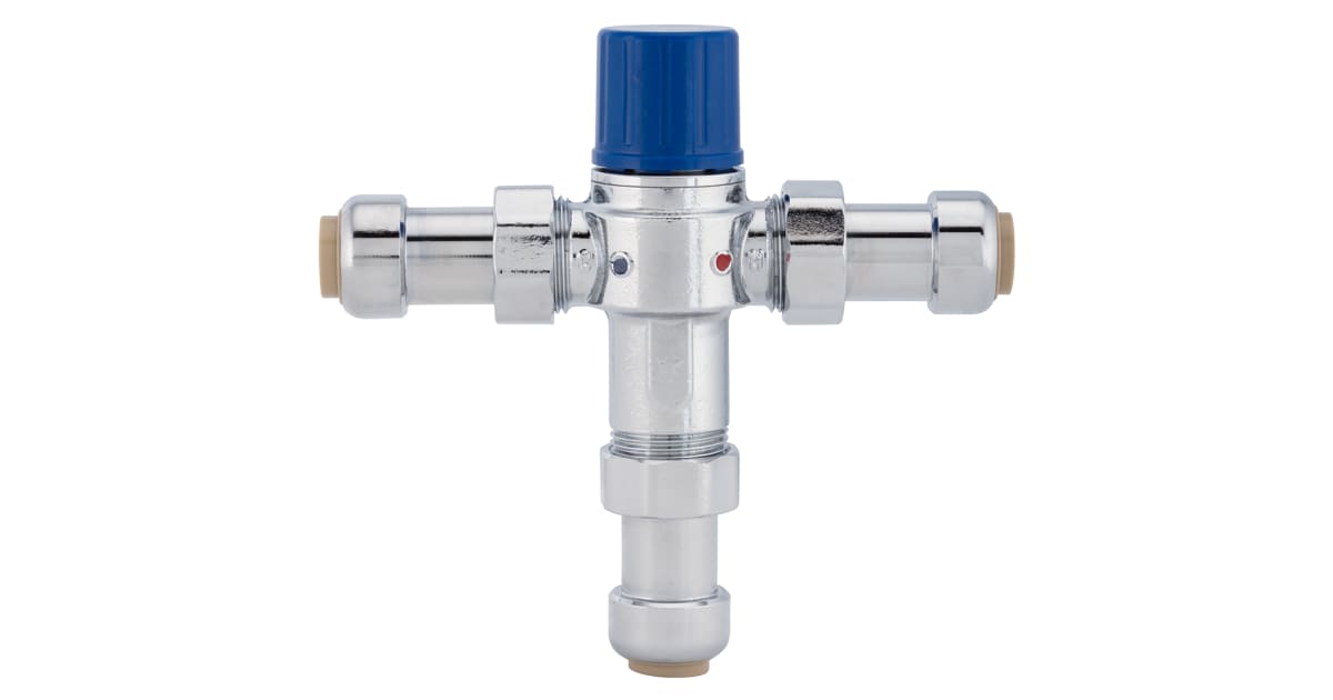 Jones Stephens C77469LF 3/4" PlumBite Push On Thermostatic Mixing Valve ...