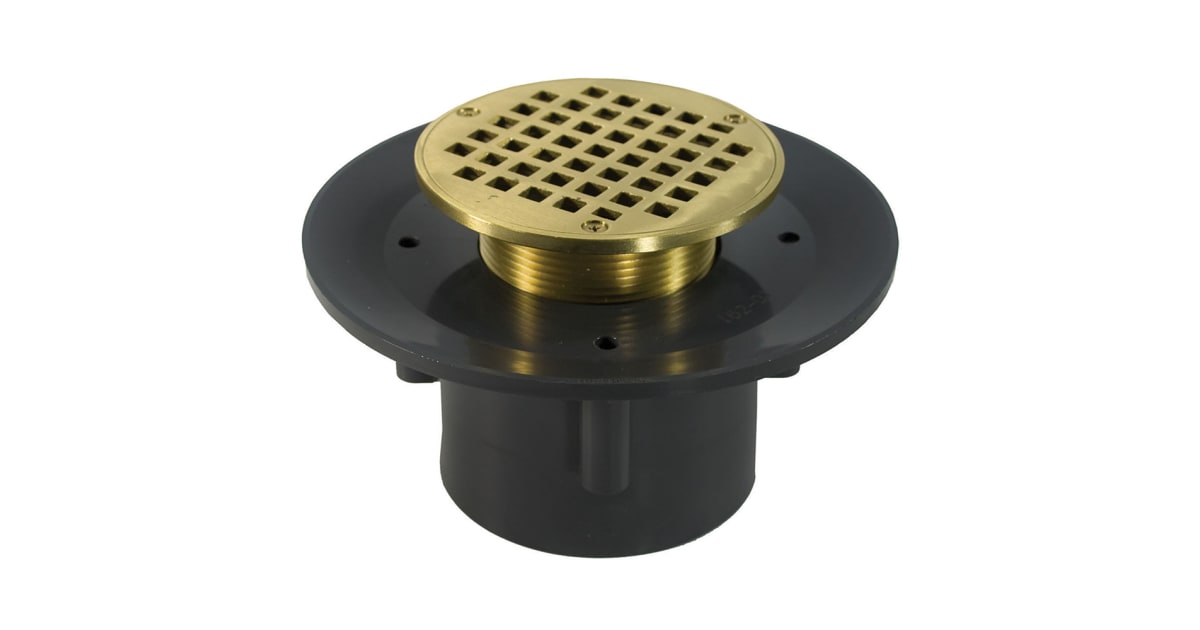 Jones Stephens D49467 3X4 PVC SLAB DRN W/ MTL SPD & | Build.com
