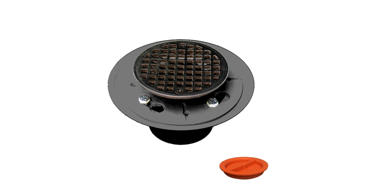 Jones Stephens D5001RBTP 2X3 PVC SHR DRN W/RB SPUD & STR WITH TEST PLUG ...