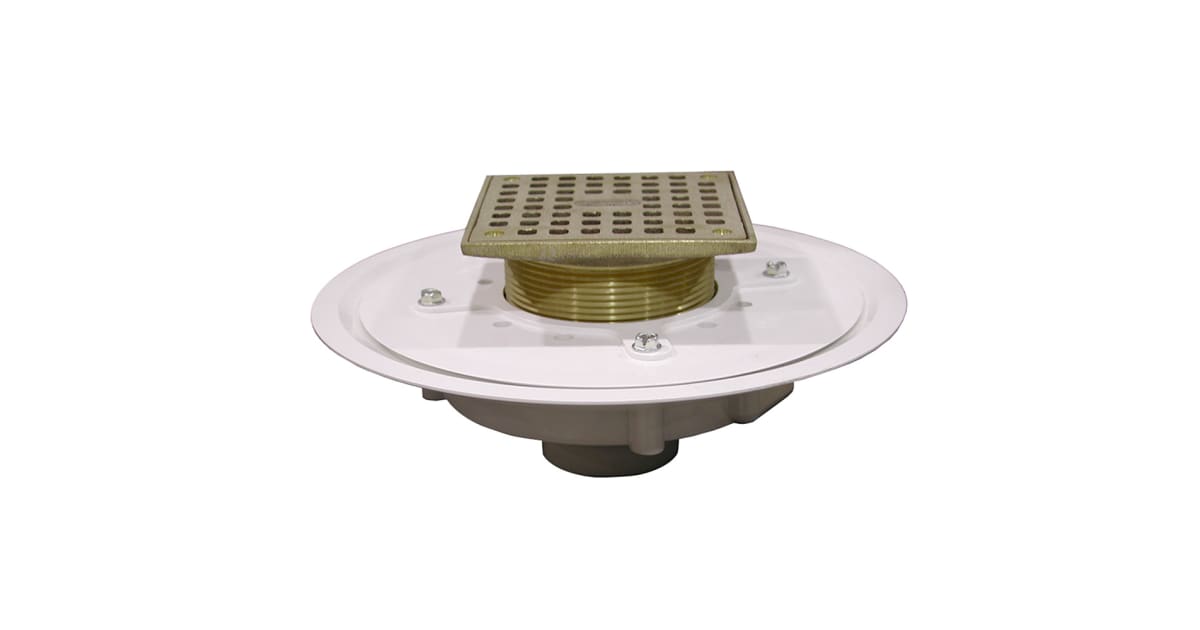 Jones Stephens D50066 2" PVC Square Floor Drain | Build.com
