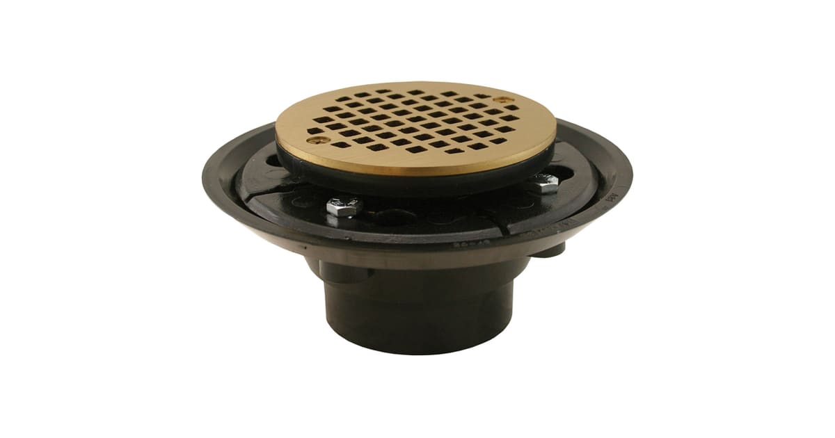 Jones Stephens D50332 2X3 ABS SHWR/FLR DRN W/ PB STRNR | Ferguson Home