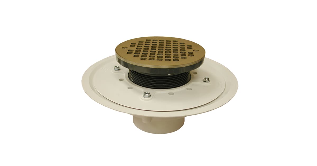 Jones Stephens D50354 3" PVC Heavy Duty Drain with 6" Strainer ...