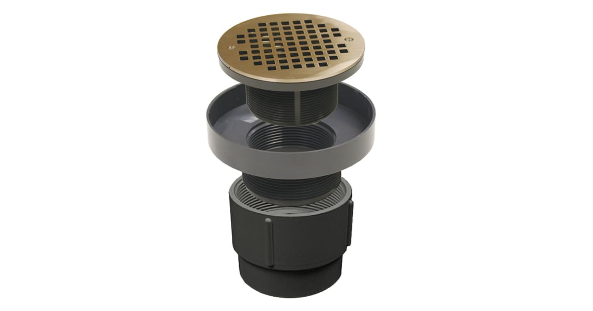 Jones Stephens D50486 3" x 4" PVC Round Floor Drain | Ferguson Home