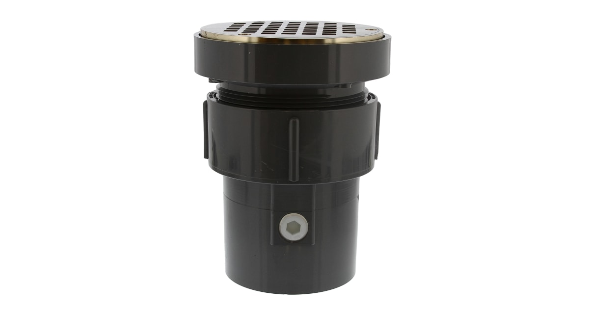 Jones Stephens D50492 3" x 4" PVC Round Floor Drain | Ferguson Home