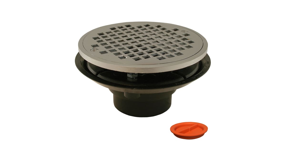 Jones Stephens D50830TP 2X3 ABS SHR DRN W/6 CP BRS STR & TP WITH TEST ...