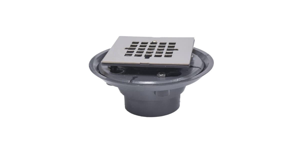 Jones Stephens D5088BN 2X3 SHOWER DRAIN W/2 SPUD & BN STAMPED SQ STR ...