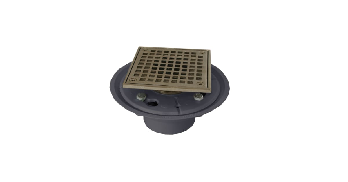 Jones Stephens D5094BN 2 X 3 Shower Drain With Square Strainer BN ...