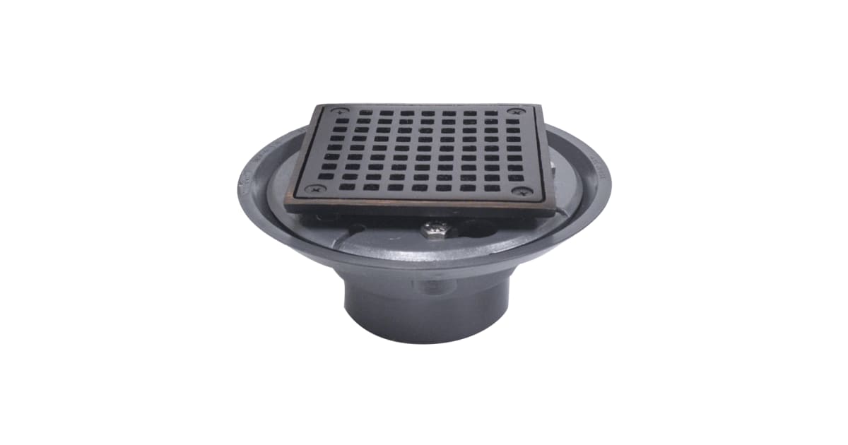 Jones Stephens D5094WB 2" x 3" PVC Shower Drain with 2" Spud and 4-1/4 ...