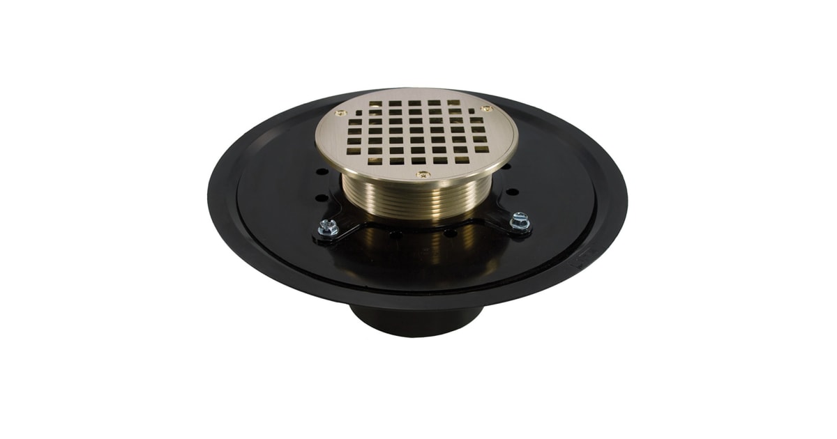 Jones Stephens D51065 4" ABS Heavy Duty Floor Drain with 6" Strainer ...