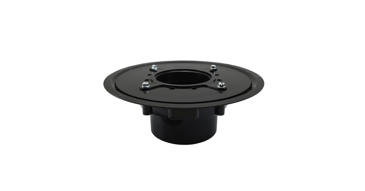 Jones Stephens D52304 11-11/16" ABS Round Floor Drain - Less Strainer ...