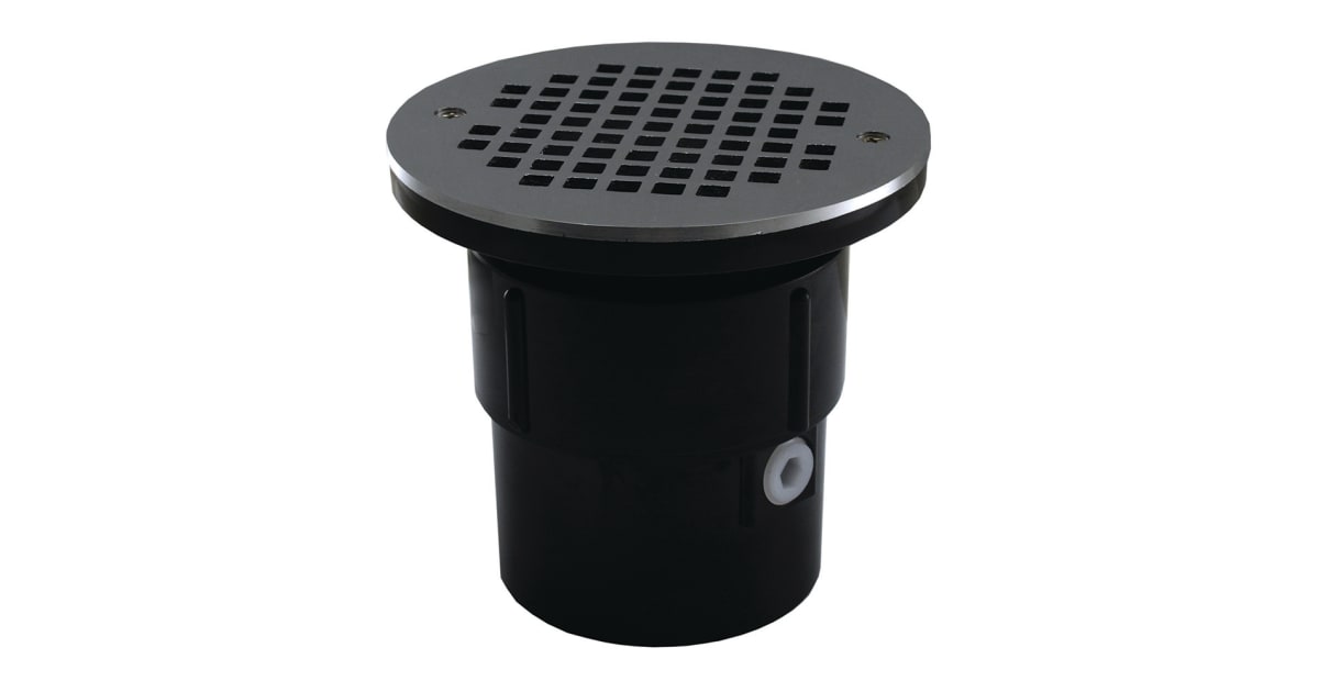 Jones Stephens D53023 3" x 4" ABS Adjustable Drain with 6" Strainer ...