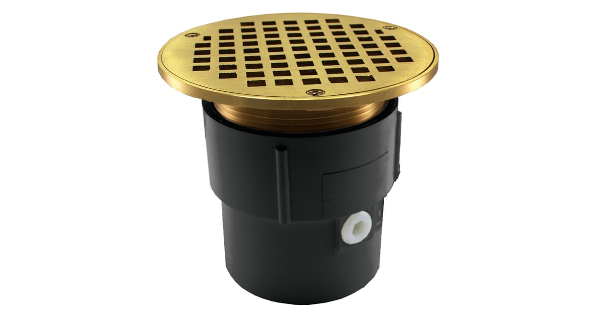 Jones Stephens D53029 3" x 4" PVC Adjustable Drain with 6" Strainer ...