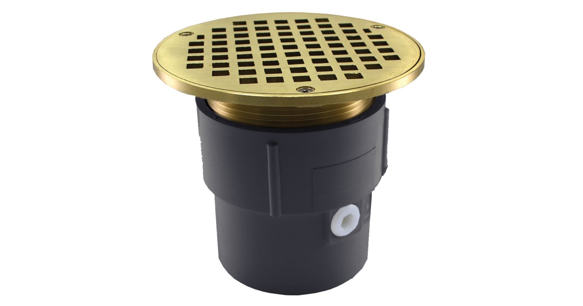 Jones Stephens D53125 3X4 PVC PF ADJ GP DRN W/ 6 NB | Ferguson Home