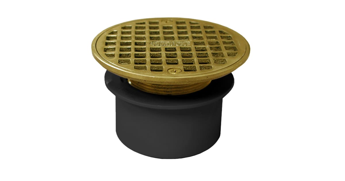 Jones Stephens D53188 3" PVC Inside Pipe Fit Drain Base with 2" Spud ...