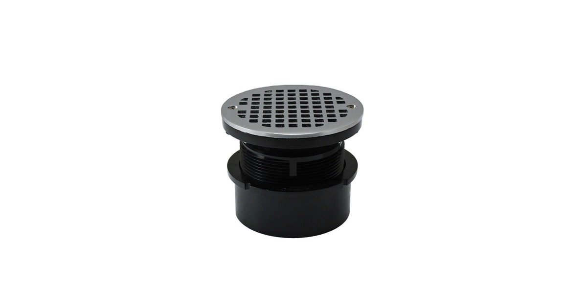 Jones Stephens D53412 4" ABS Adjustable General Purpose Drain with 5 ...