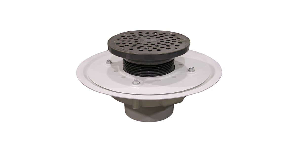 Jones Stephens D53470 4" PVC Heavy Duty Drain with 5" Strainer ...