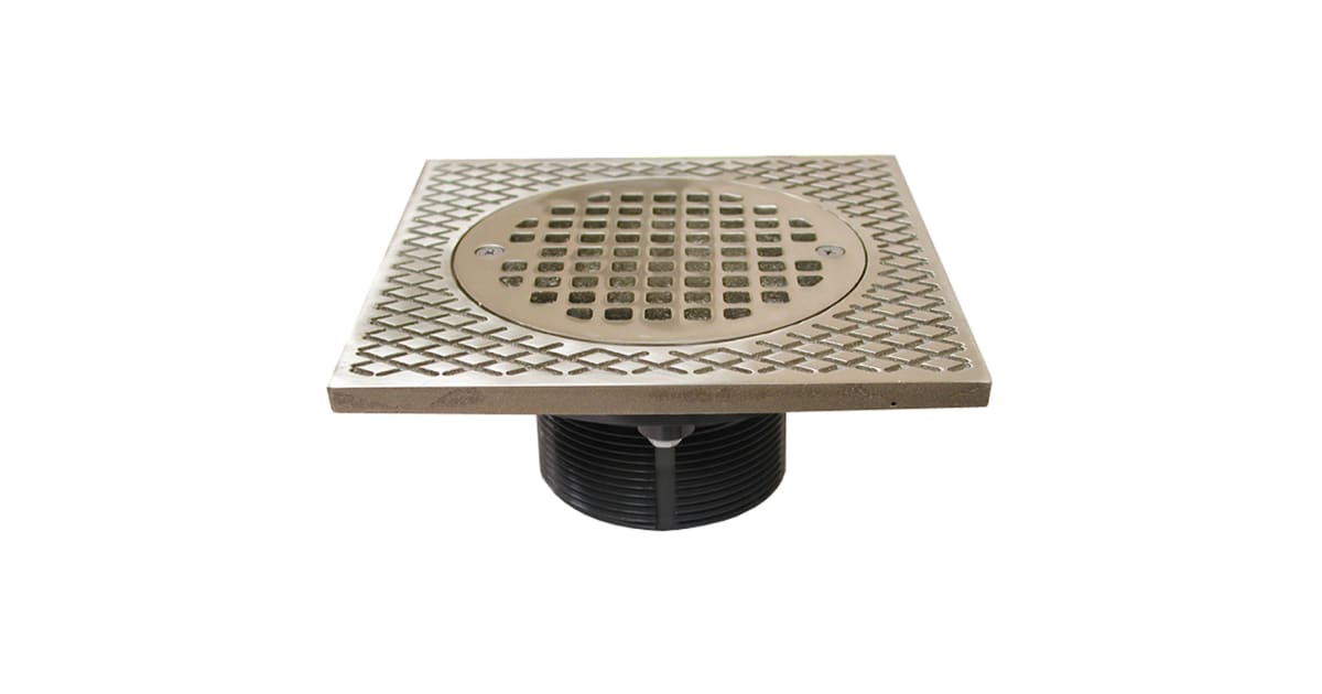 Jones Stephens D56501 5-3/8" Plastic Square Floor Drain | Ferguson Home