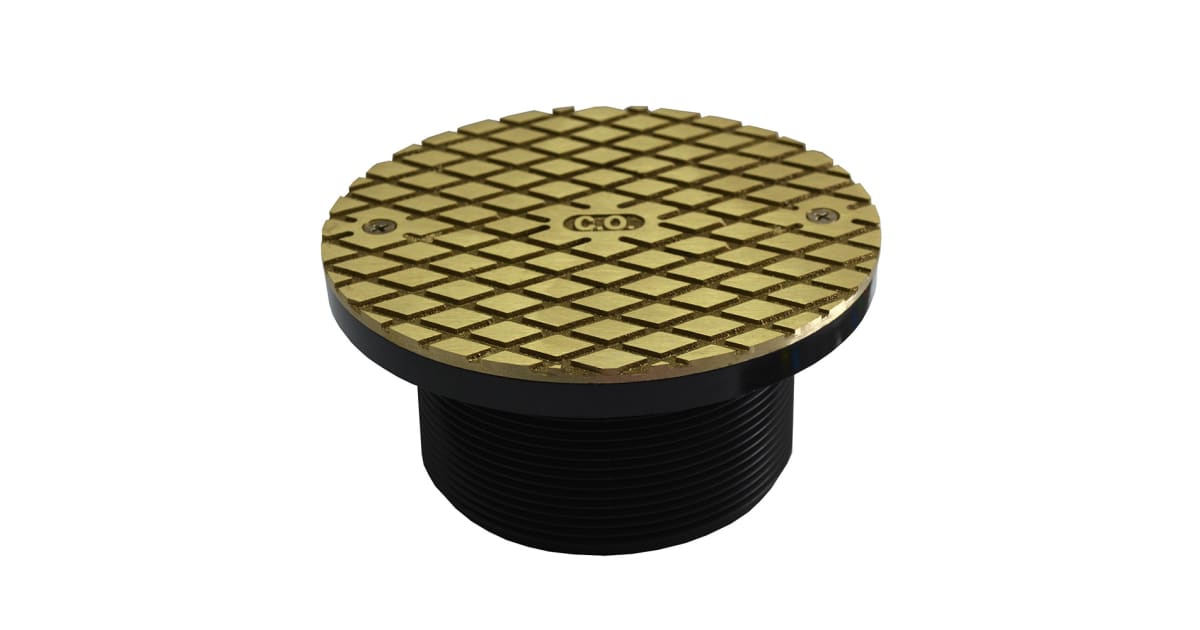 Jones Stephens D57914 4" ABS Cleanout Spud with 6" Cover | Ferguson Home